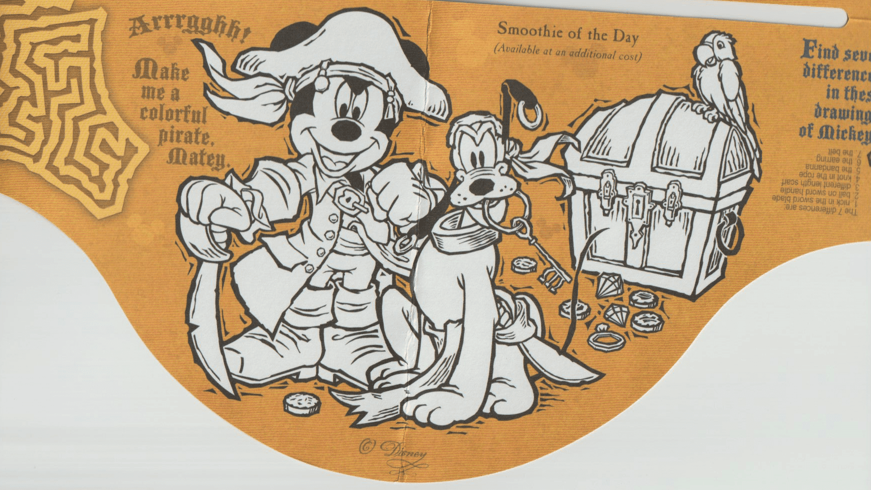 Disney Dream 2022 Children Menus – Back to the Mouse